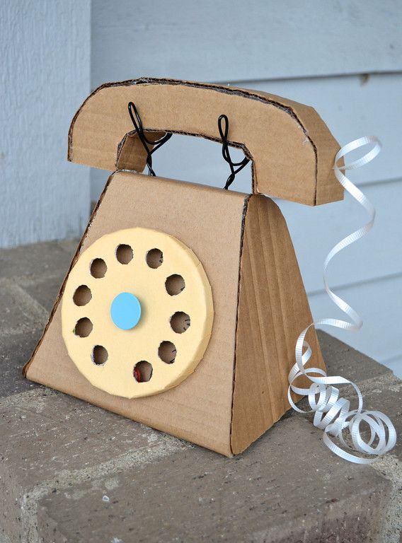 Tuto pour fabriquer un téléphone en carton - Confidences de maman